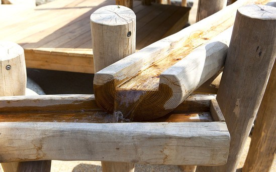 Log Trough for water play (SA.1.03) | Duncan & Grove | ESI External Works