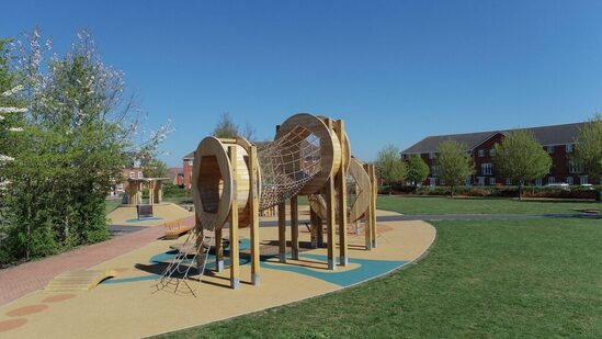 Bespoke cableworks-inspired playground - Pirelli Park | Duncan & Grove ...