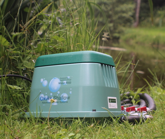 Diffused aeration system for Mill Brae Fishery, Scotland | Heathland ...