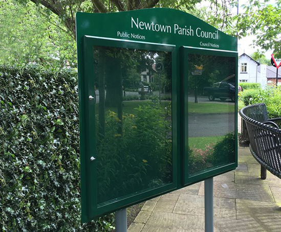 Breeze - post-mounted external noticeboard | Notice Board Company | ESI ...