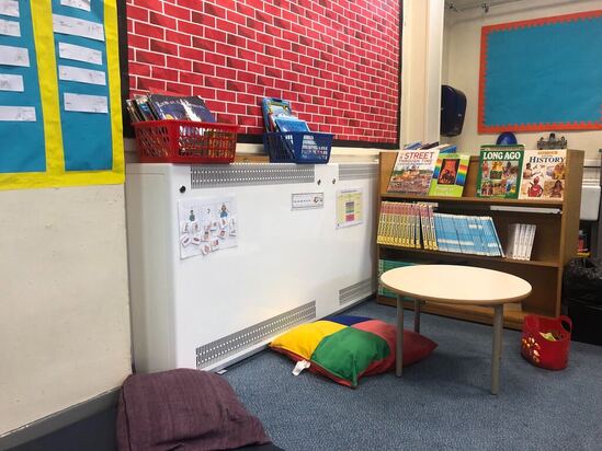 Radiator covers for school in West Yorkshire | Contour Heating Products ...