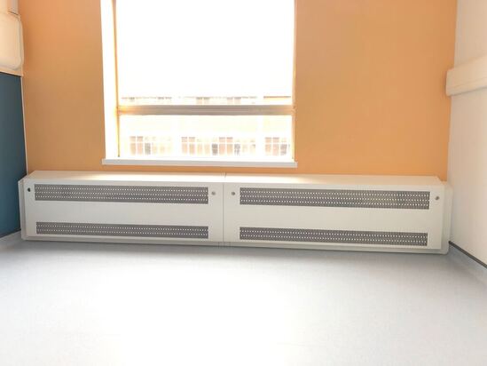 Perimeter heating covers for hospital in East Midlands | Contour ...