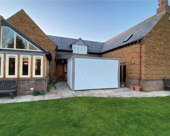 Onda pergola with retractable awning | Pergolas Direct | ESI External Works