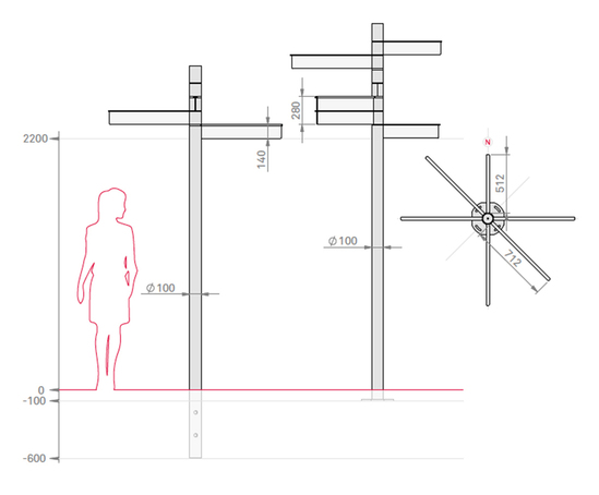 Artline Metal Wayfinding Fingerpost | Empreinte Signs | ESI External Works