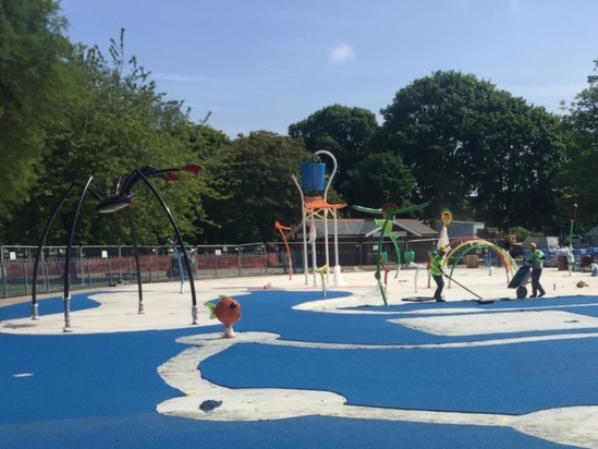 Victoria Park Splashpad, Cardiff | Ustigate Waterplay | ESI External Works
