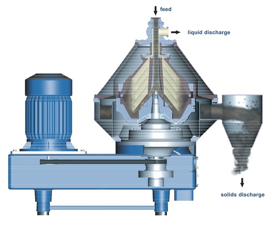 Disc stack centrifuges with self-cleaning bowl | Euroby | ESI Enviropro