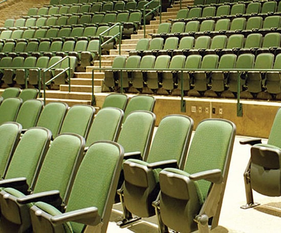 Quattro auditorium fixed seating | Hussey Seatway | ESI Interior Design