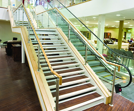 Straight flight staircases | M & G Olympic Products | ESI Building Design