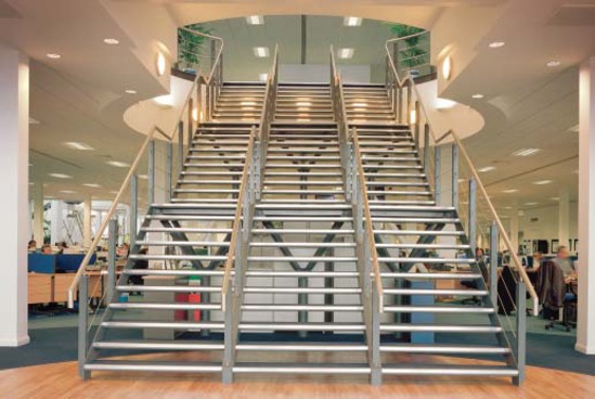 Straight flight staircases | M & G Olympic Products | ESI Building Design