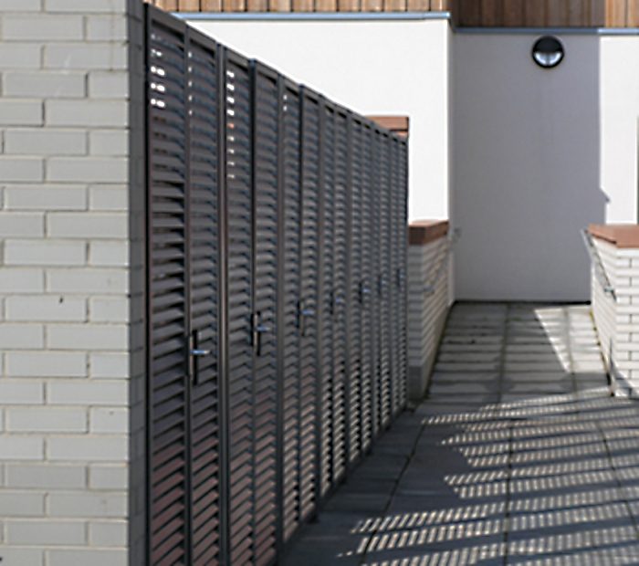 Gates for bin store, Tranent School | Lang+Fulton | ESI External Works