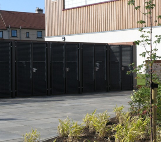 Gates for bin store, Tranent School | Lang+Fulton | ESI External Works