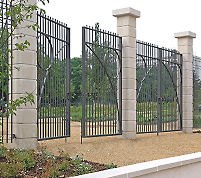 Modena 3m high railings and gates for Islington estate | Lang+Fulton ...