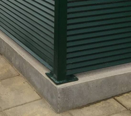 Secure bin compound at Newham Health Centre | Lang+Fulton | ESI ...