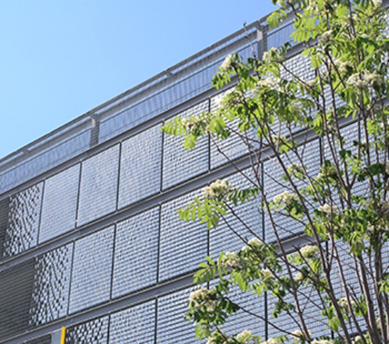 STEREO-KINETIC® Wall cladding, Olympia car park | Lang+Fulton | ESI ...