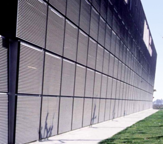 Italia steel louvred panels for cladding and screening | Lang+Fulton ...