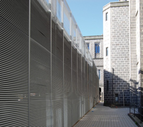 Italia steel louvred panels for cladding and screening | Lang+Fulton ...