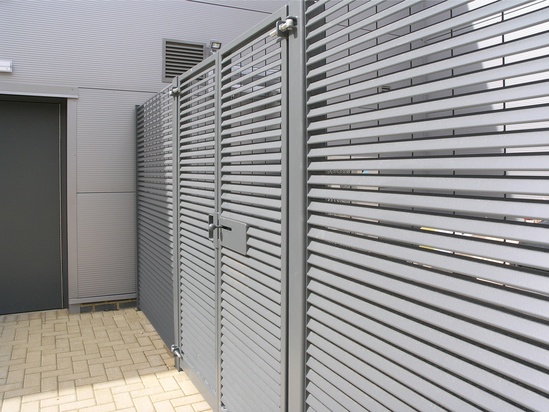 Bin stores and fencing at retail park | Lang+Fulton | ESI External Works