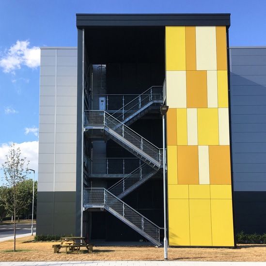 External emergency exit staircases for new offices | Lang+Fulton | ESI ...