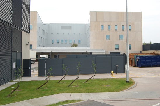 Compounds and fencing for award-winning new hospital | Lang+Fulton ...