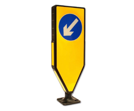 Solar Duraflex - illuminated keep left bollard | Street Furnishings ...