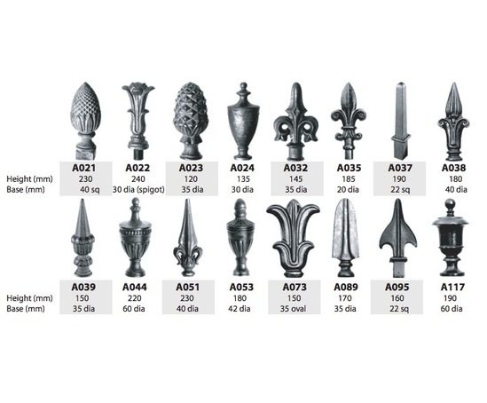 Cast iron railing finials | Metalcraft Tottenham | ESI External Works