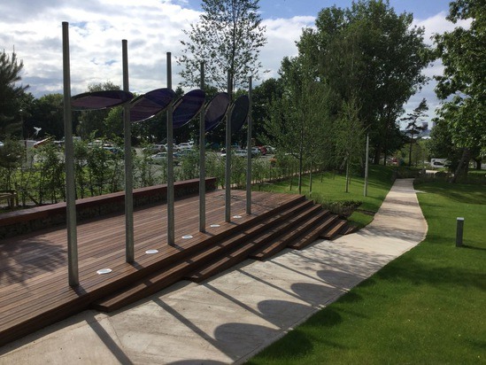 Glass and steel light sculptures for science garden | Broadbent Studio ...