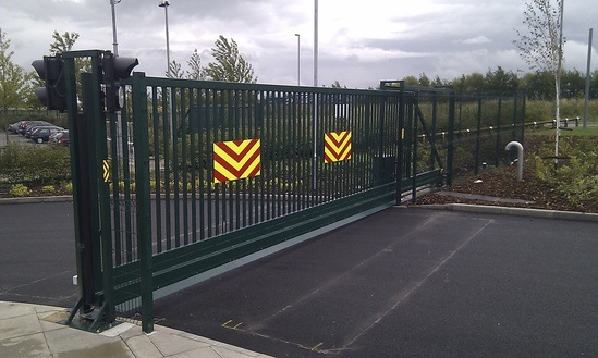 Sliding Cantilevered Gates | Frontier Pitts | ESI External Works