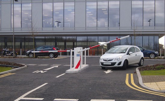 Automatic rising arm barriers for new office development | Frontier ...