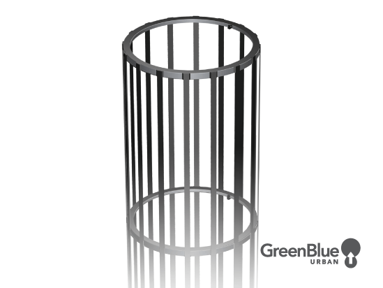 Vertical metal tree guards | GreenBlue Urban Ltd | ESI External Works