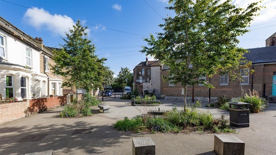 StrataCell™ tree pits for London community rain garden | GreenBlue ...