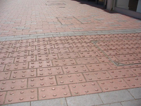 Tactile clay blister pavers | Ketley Brick Company | ESI External Works