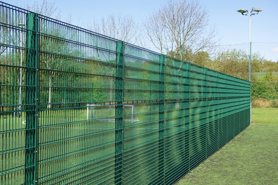 MUGA fencing with goal recesses and gates | Heras UK | ESI External Works
