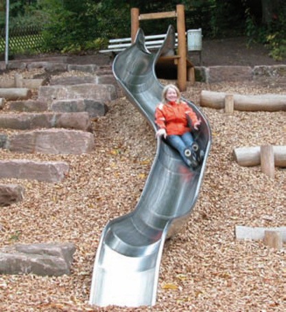 Bespoke Curved Slides | Jupiter Play | ESI External Works