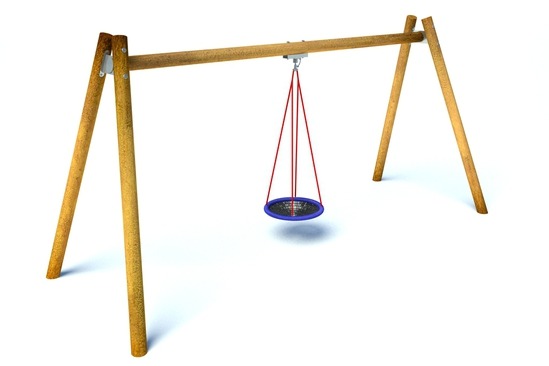 3m Height Single Point Swing 901240100R | Jupiter Play | ESI External Works