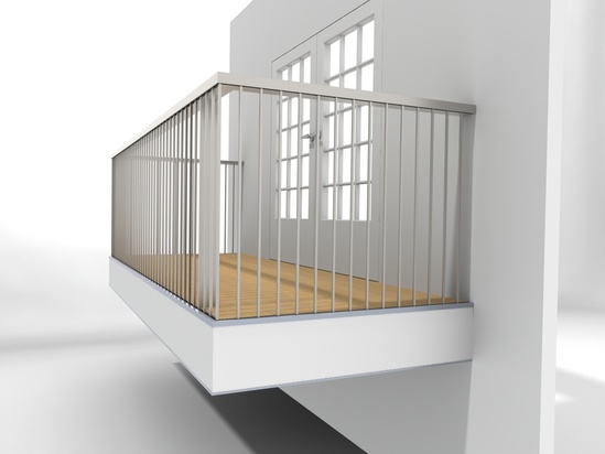 B30 frame and infill balustrade for glass or railings | BA Systems ...