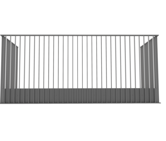 B50 vertical flat bar balustrade | BA Systems | ESI Building Design