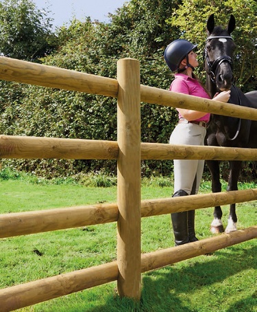 Prestige™ scalloped post and rail fencing | M&M Timber | ESI External Works