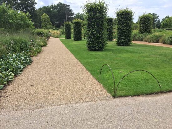 Titan steel pathway edging - RHS Wisley gardens | EverEdge | ESI ...