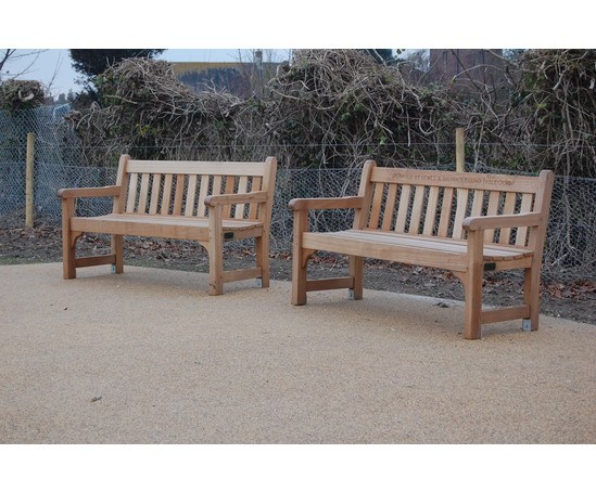 Bespoke timber benches for historic Lewes Priory | Branson Leisure ...