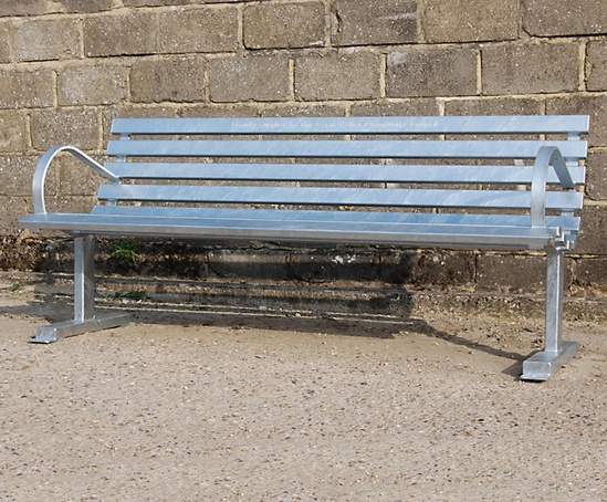 Greensted steel bench seating | Branson Leisure | ESI External Works