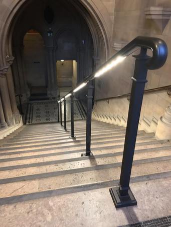 Bespoke bronze handrails for Whitworth Gallery | TOPP & CO | ESI ...