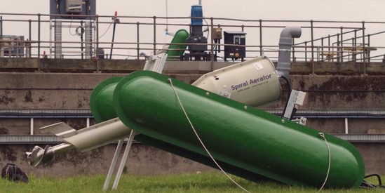Spiral aerators for domestic wastewater treatment works | Corgin | ESI ...