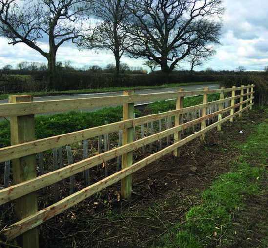 Estate fencing - sawn timber post and rail systems | AVS Fencing ...