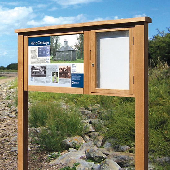 External wooden noticeboards | Fitzpatrick Woolmer | ESI External Works