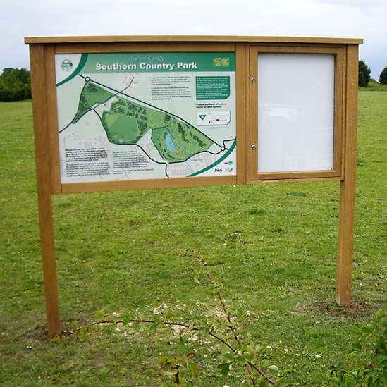 External wooden noticeboards | Fitzpatrick Woolmer | ESI External Works