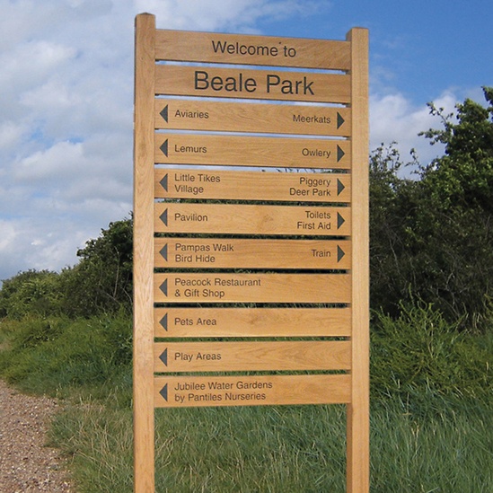 Wayfinding ladder signs | Fitzpatrick Woolmer | ESI External Works