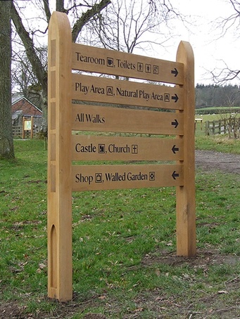 Traditional bespoke oak signage for the National Trust | Fitzpatrick ...