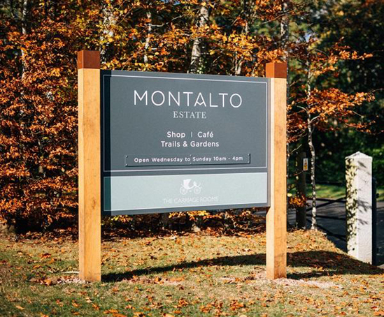 Grenadier™ oak and aluminium entrance sign | Fitzpatrick Woolmer | ESI ...