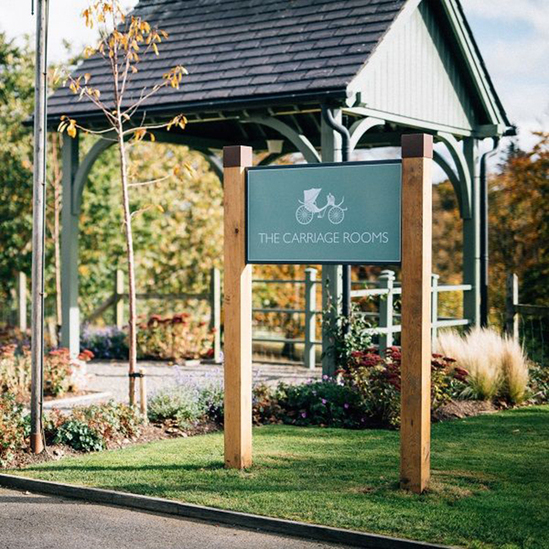 Grenadier™ oak and aluminium entrance sign | Fitzpatrick Woolmer | ESI ...