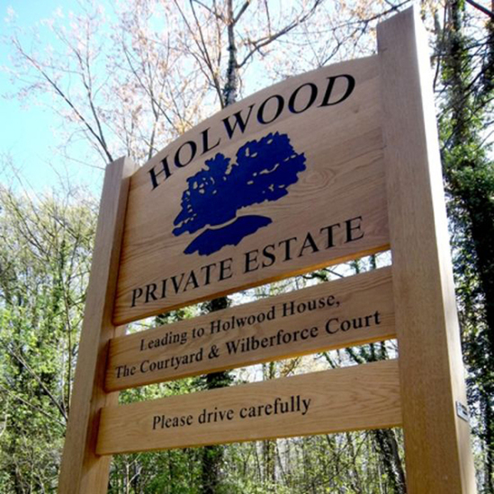 Woodsman™ entrance sign | Fitzpatrick Woolmer | ESI External Works